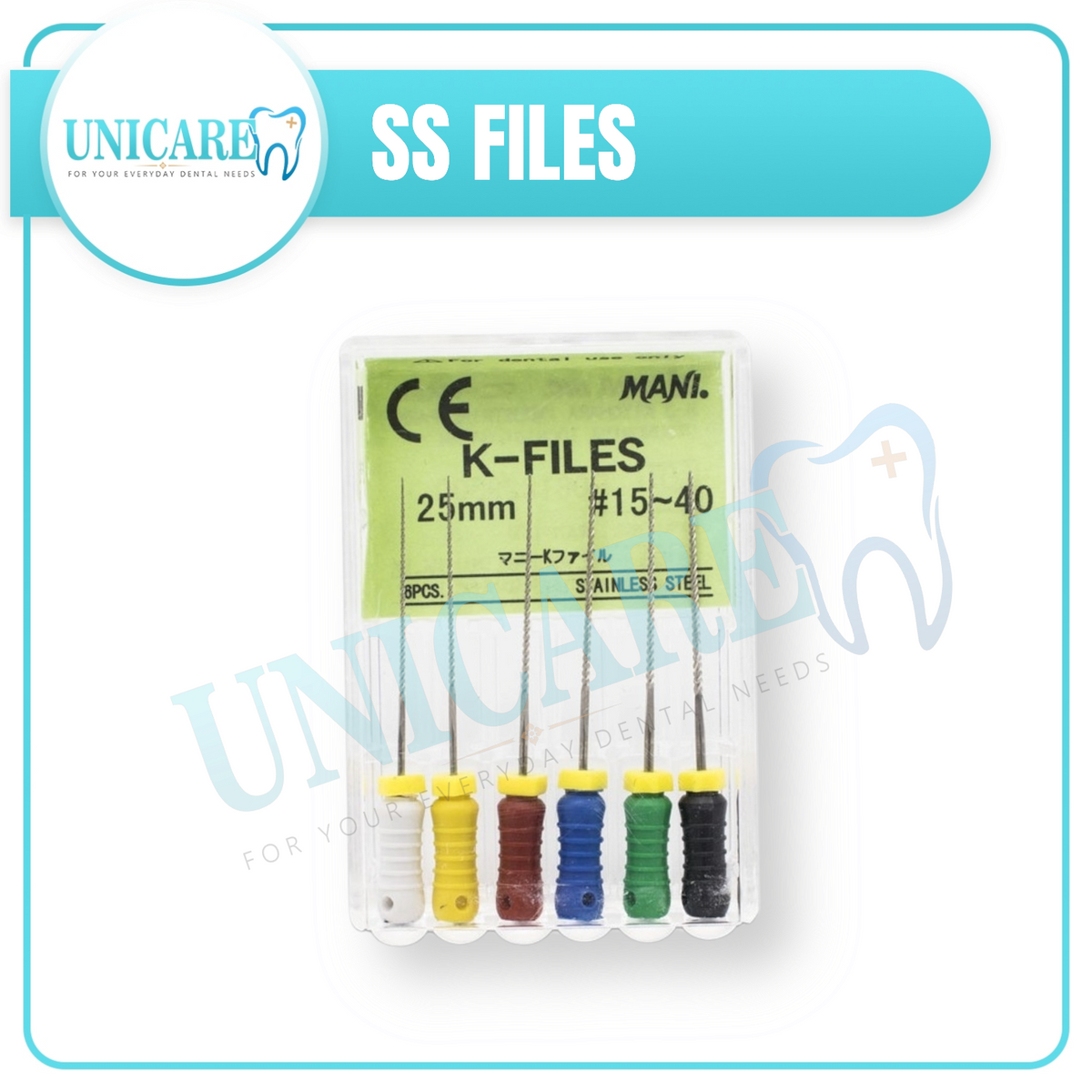 K-Files Nickel Titanium (NiTi) – Unicare Dental Medical Supply
