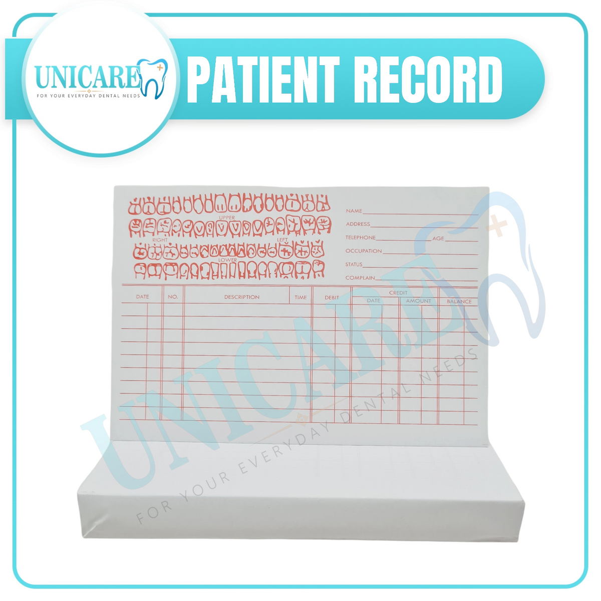 Patient Card – Unicare Dental Medical Supply