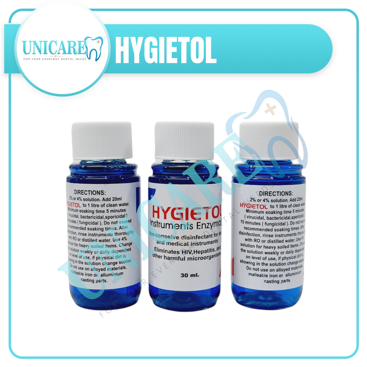 Hygietol (Instrument Disinfectant) – Unicare Dental Medical Supply